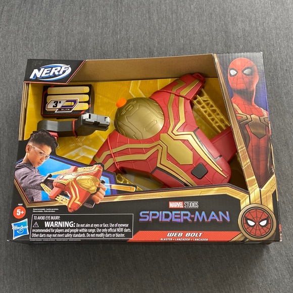 Nerf | Toys | Nib Nerf Spiderman Web Bolt Blaster | Poshmark
